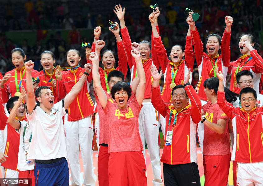 中国女排获全国五一劳动奖状 18名金牌选手获奖章